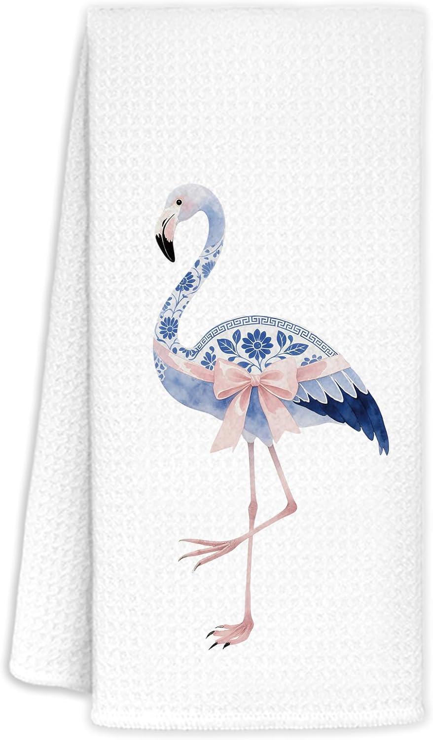 Amazon.com: WUCHJ Preppy Chinoiserie Tropical Flamingo Kitchen Towels ...
