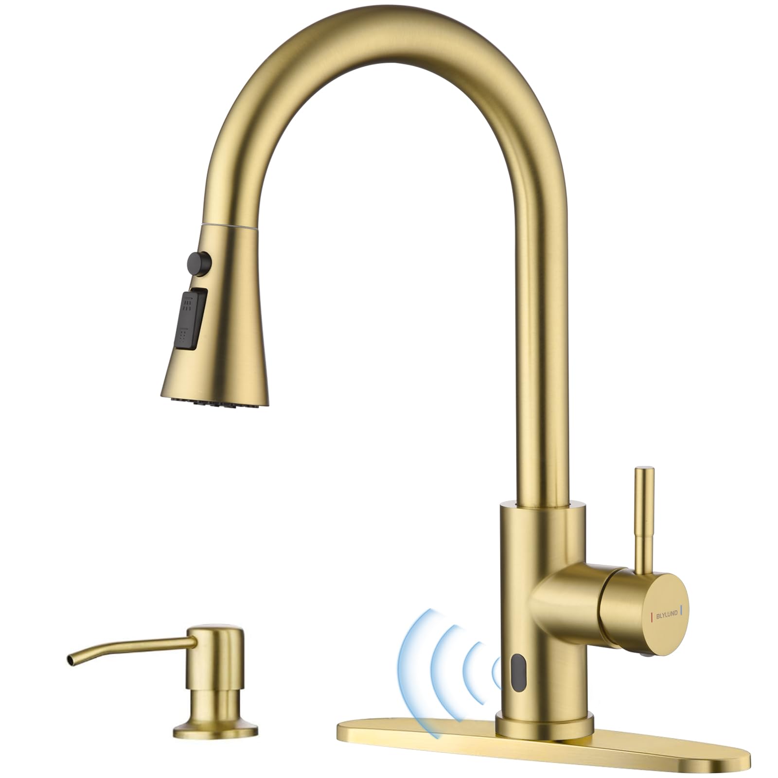 BLYLUND Touchless Kitchen Faucet with Pull-Down Sprayer, Kitchen Sink ...