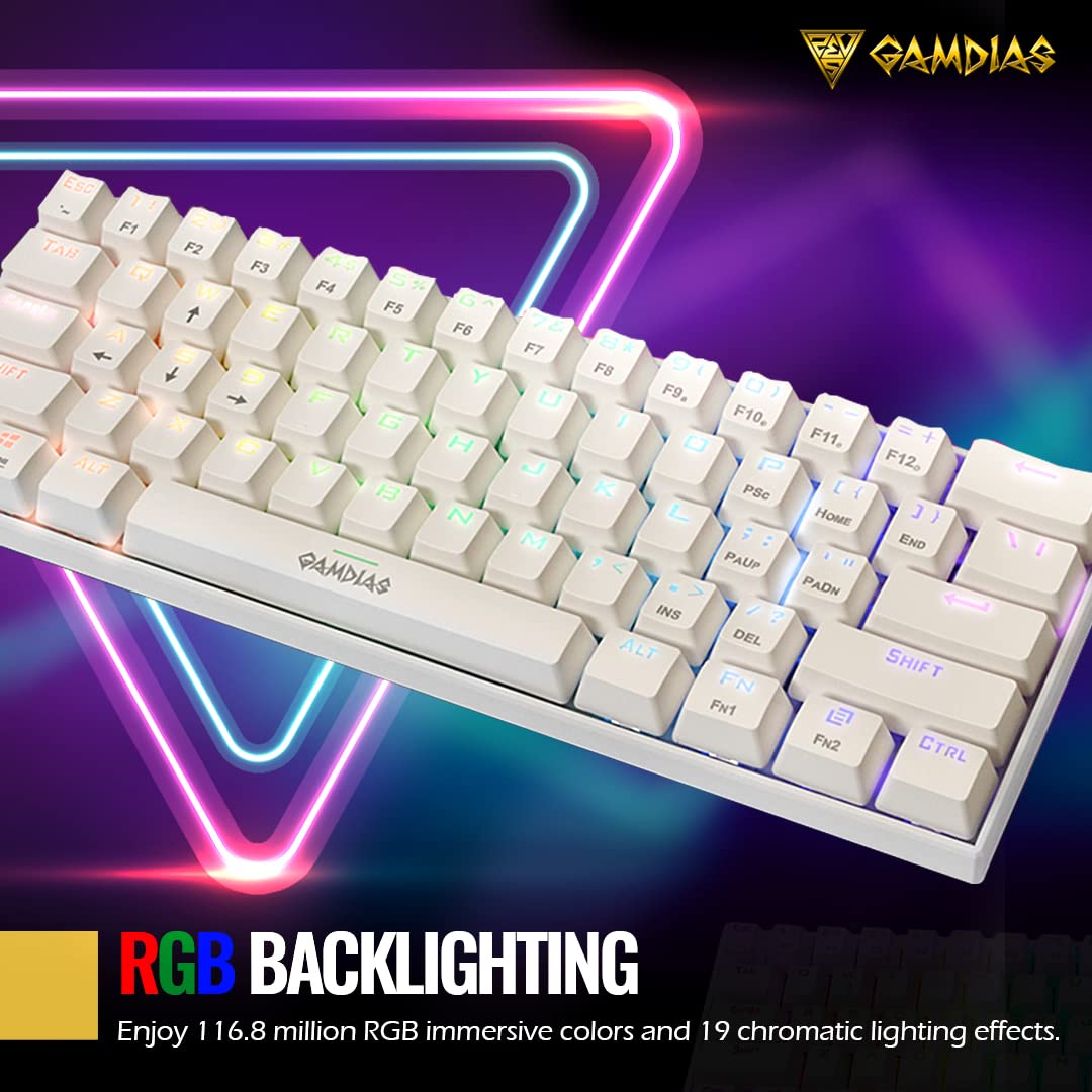 Gamdias Hermes E3 RGB Mechanical Gaming Keyboard Blue Switch with 19 ...