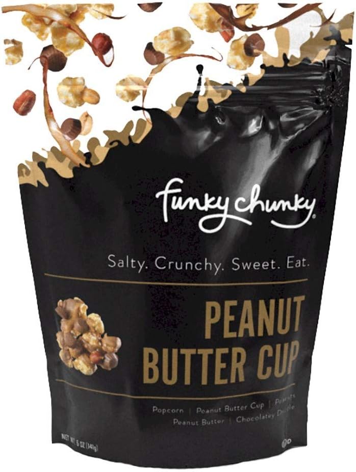 Amazon.com: Funky Chunky Peanut Butter Cup Popcorn, 5 Ounce