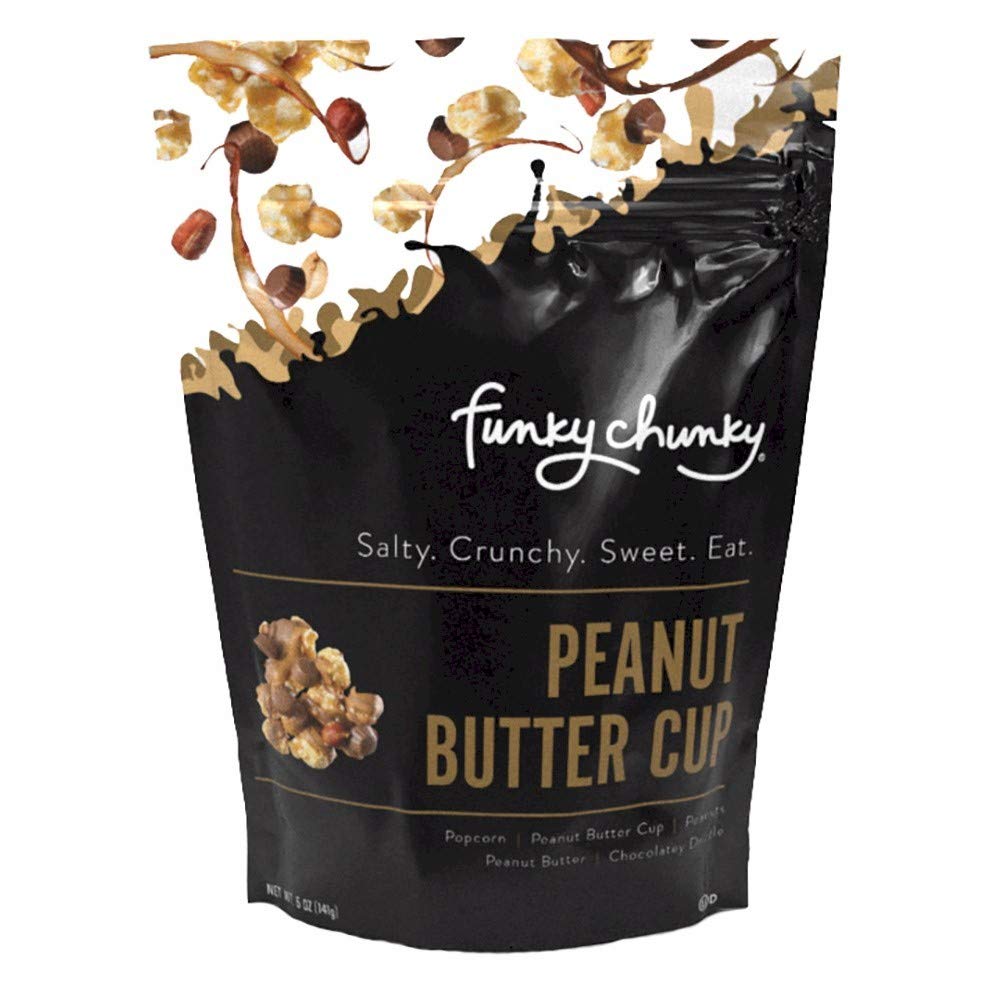 Amazon.com: Funky Chunky Peanut Butter Cup Popcorn, 5 Ounce