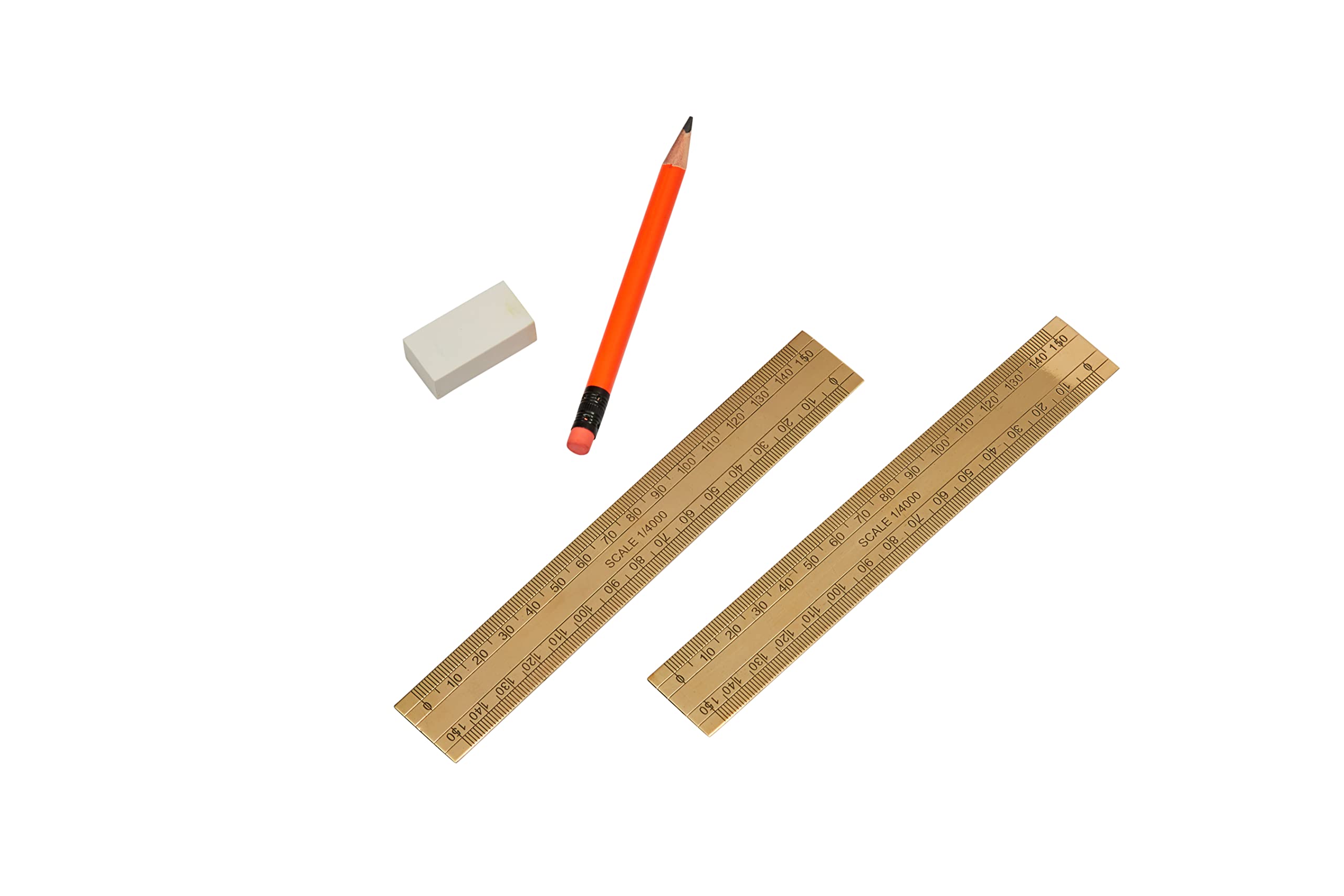 Buy Liftomarine - Brass Ruler Scale 15 cm (6-inch) Pack of 2 for School ...