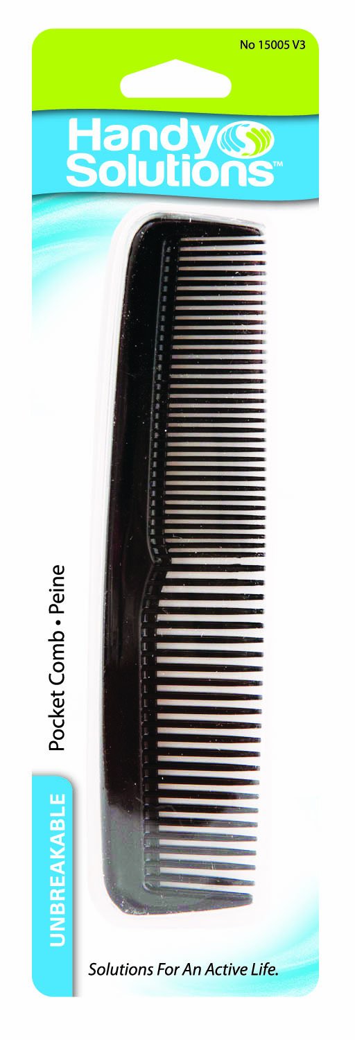 Amazon.com: Handy Solutions Black Pocket Comb (Pack of 48) : Beauty ...