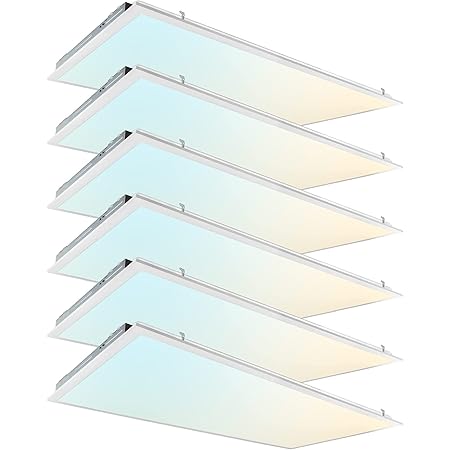 Sunco 10 Pack 2x4 LED Flat Panel Light Fixture Selectable Color ...