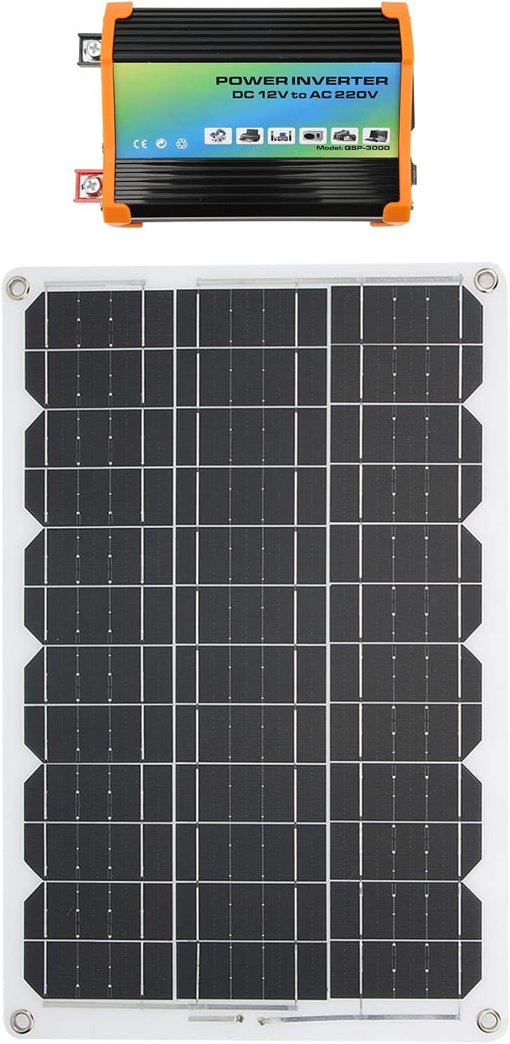 Amazon.co.jp: 30A Solar Charge Controller, 18W Solar Panel 300W Power ...
