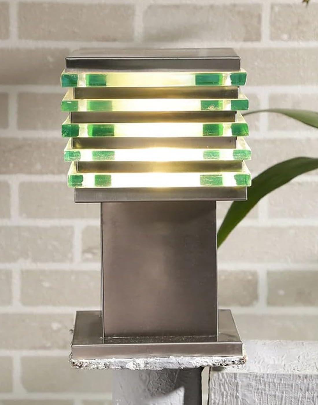 Gloflo Metal and Glass Gate Light for Home | Waterproof Outdoor Gate ...