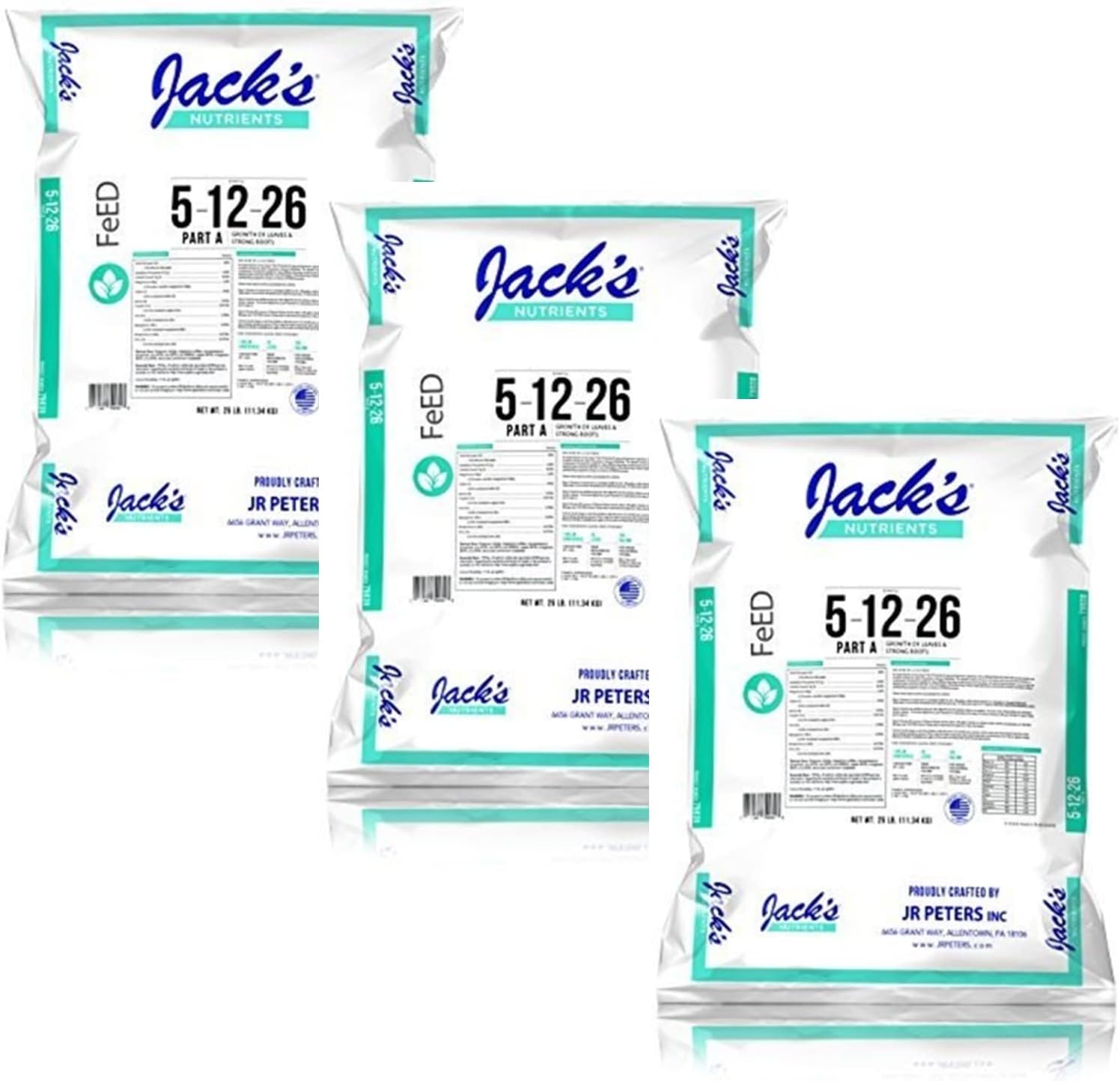 Amazon.com: Jack's Nutrients 5-12-26 Part A Water-Soluble Fertilizer for Growth of Leaves and ...
