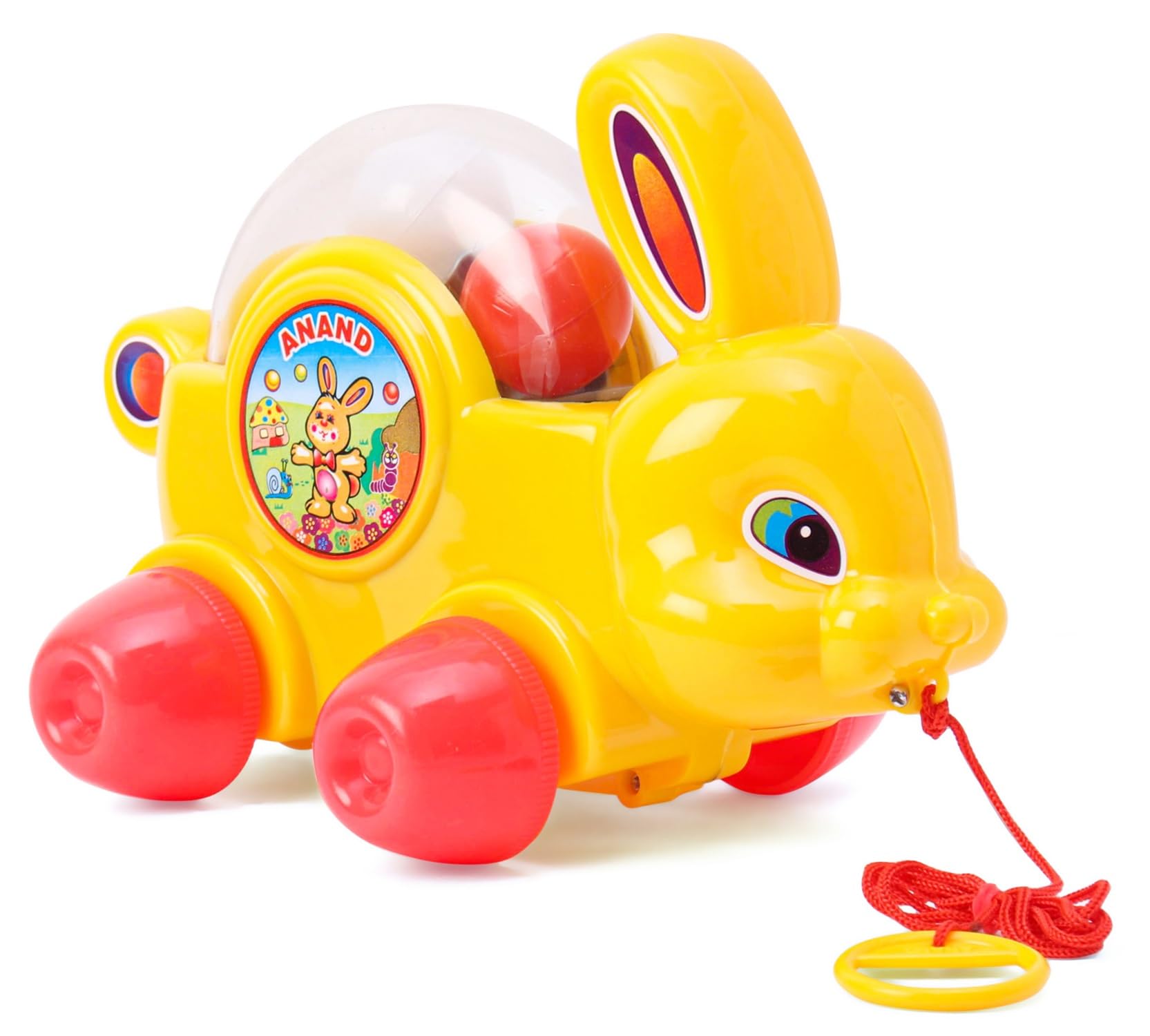 Buy Toys Treasure Pull Along Toy Bunny with Revolving Balls for ...
