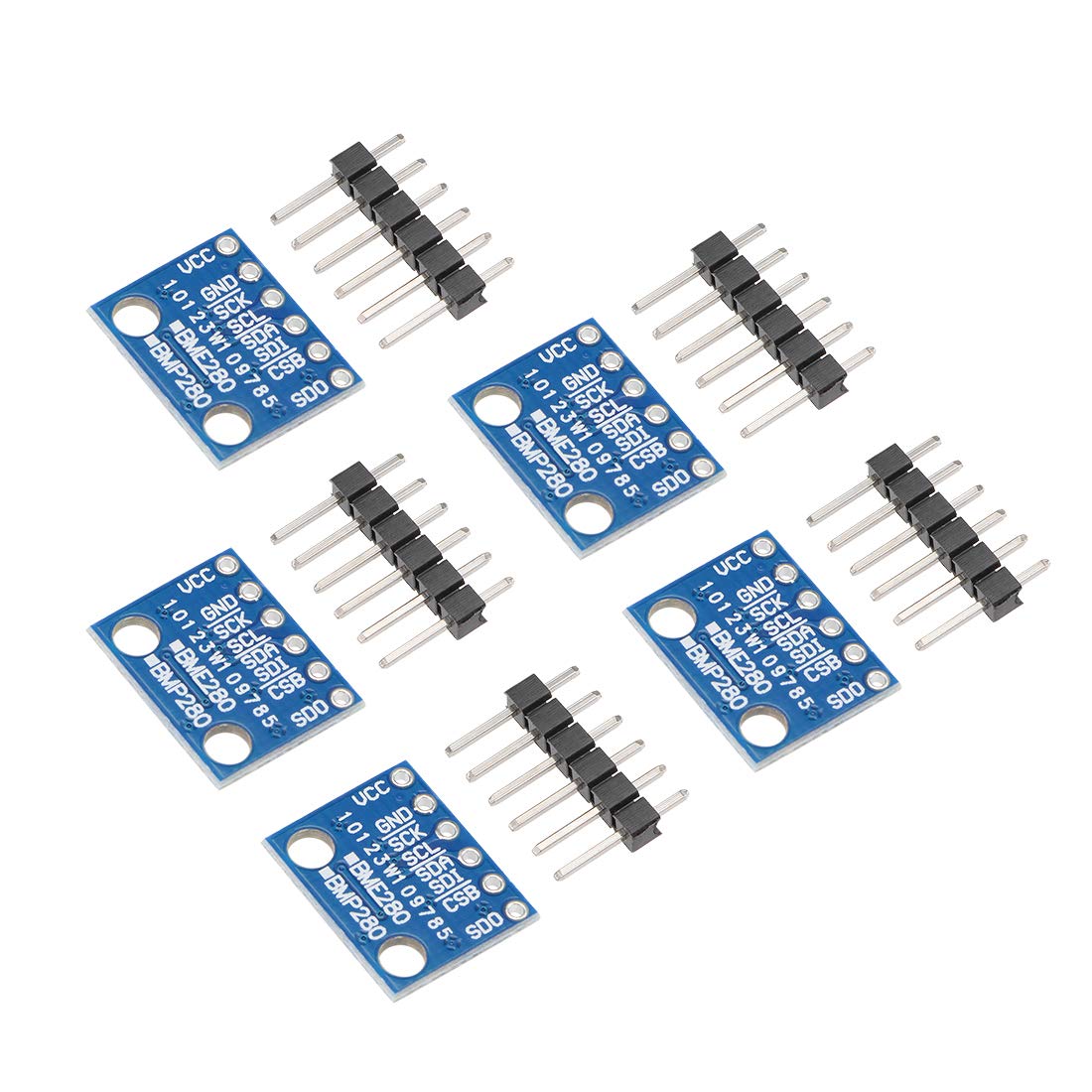 sourcing map BMP280 Pressure Temperature Sensor Module Digital Breakout ...