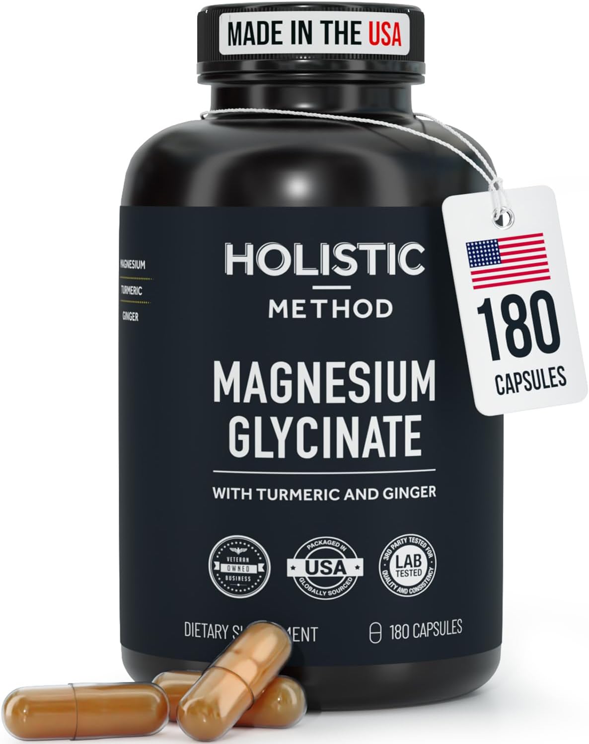 Amazon.com: Magnesium Glycinate Capsules with Organic Turmeric and ...