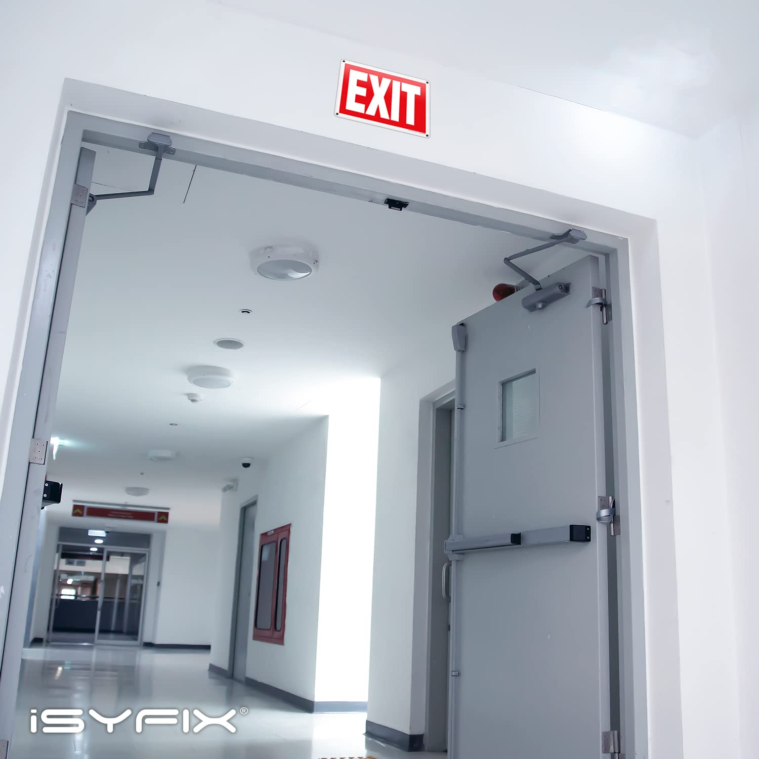 Snapklik.com : iSYFIX Exit Sign 12 Pack 10x7 Inch 40 Mil Thick ...
