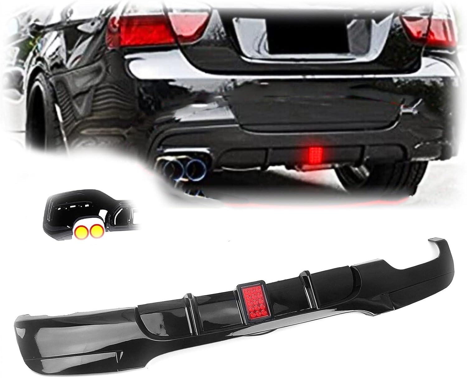 Glänzend Schwarz Für BMW 3er E90 E91 M Sport 2005-2012 Auto ...