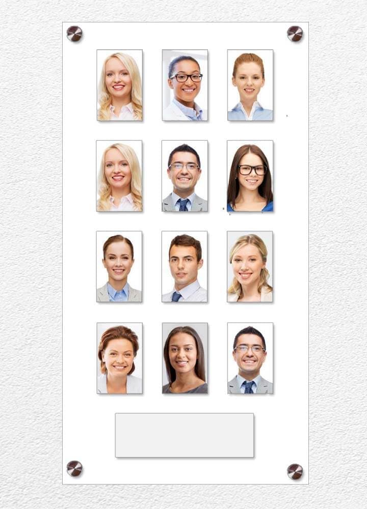 Get Acrylic Photo Frames - White 12 Pocket Image Staff, Student ...