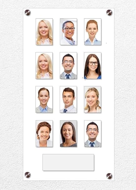 Get Acrylic Photo Frames - White 12 Pocket Image Staff, Student ...