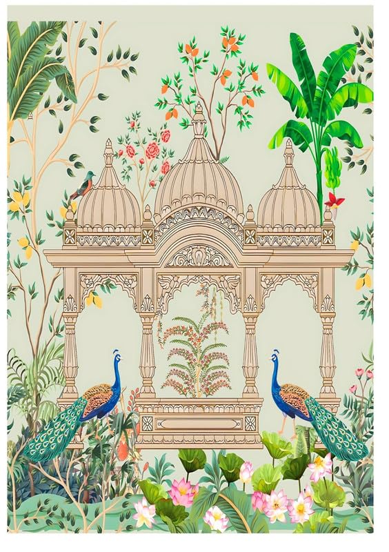 Traditional backdrops Decorations Cloth |Backdrop for Pooja Decorations ...