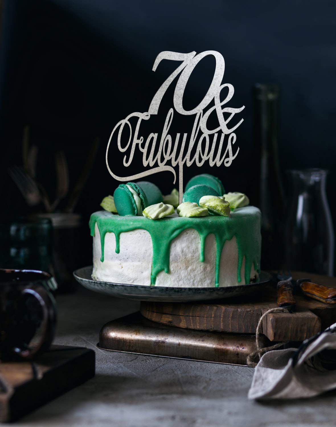 70th Birthday Cake 70 And Fabulous Cake Fabulous Cake Topper ...