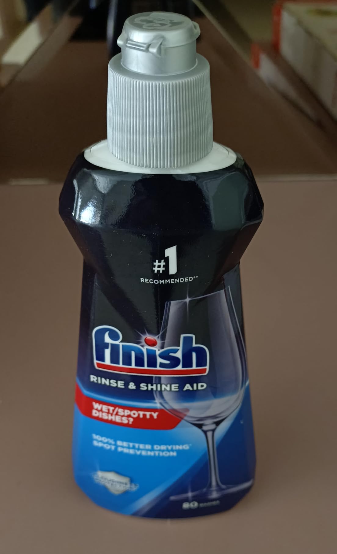 Finish Dishwasher Rinse Aid Liquid, Shine & Dry - 400ml + Dishwasher ...