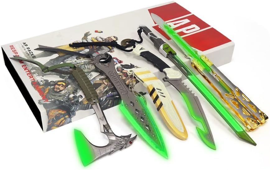 Amazon.co.jp: Ncvoae Apex Knife, Butterfly Knife, Weapon, Set of 5 ...