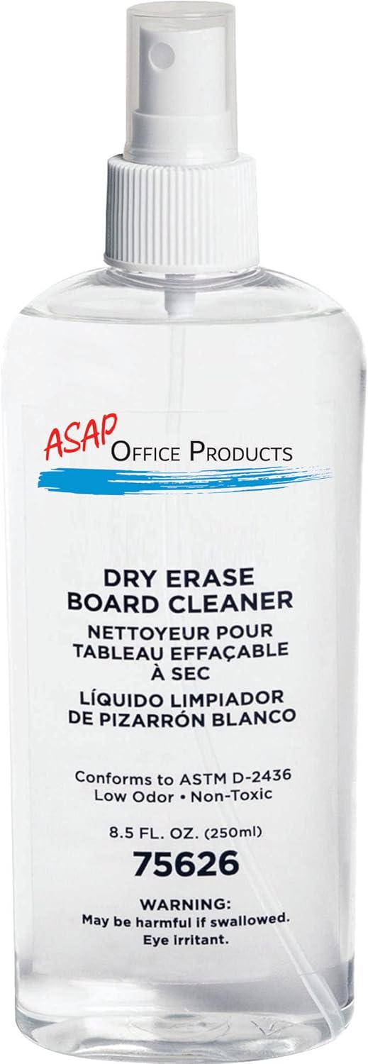 Amazon.com: ASAP Office Products White Board Cleaner, Dry Erase Cleaner ...
