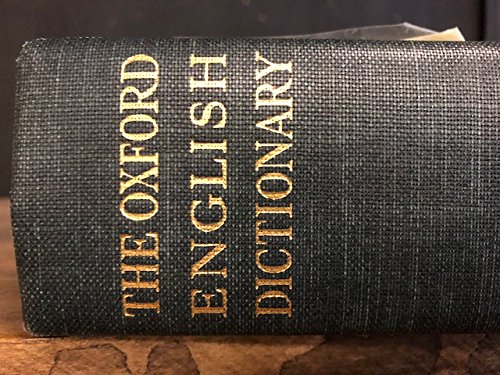 The Oxford English Dictionary (1961 Printing) : Volume 9, S-Soldo ...
