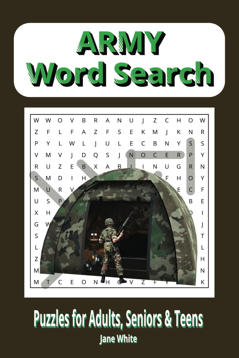 Army Word Search Puzzle Book: Word Searches with Easy to Read Print ...