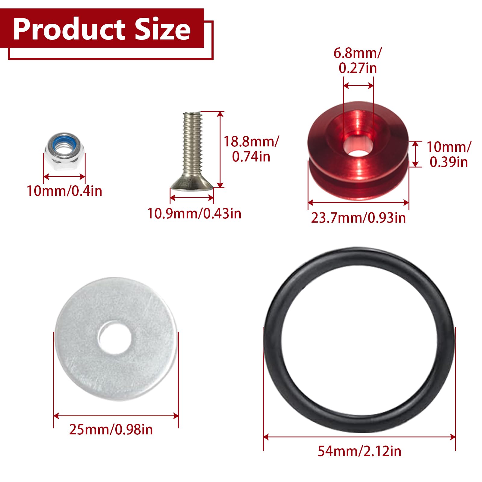 Snapklik.com : Universal Car Bumper Quick Release Clips Fasteners Kit