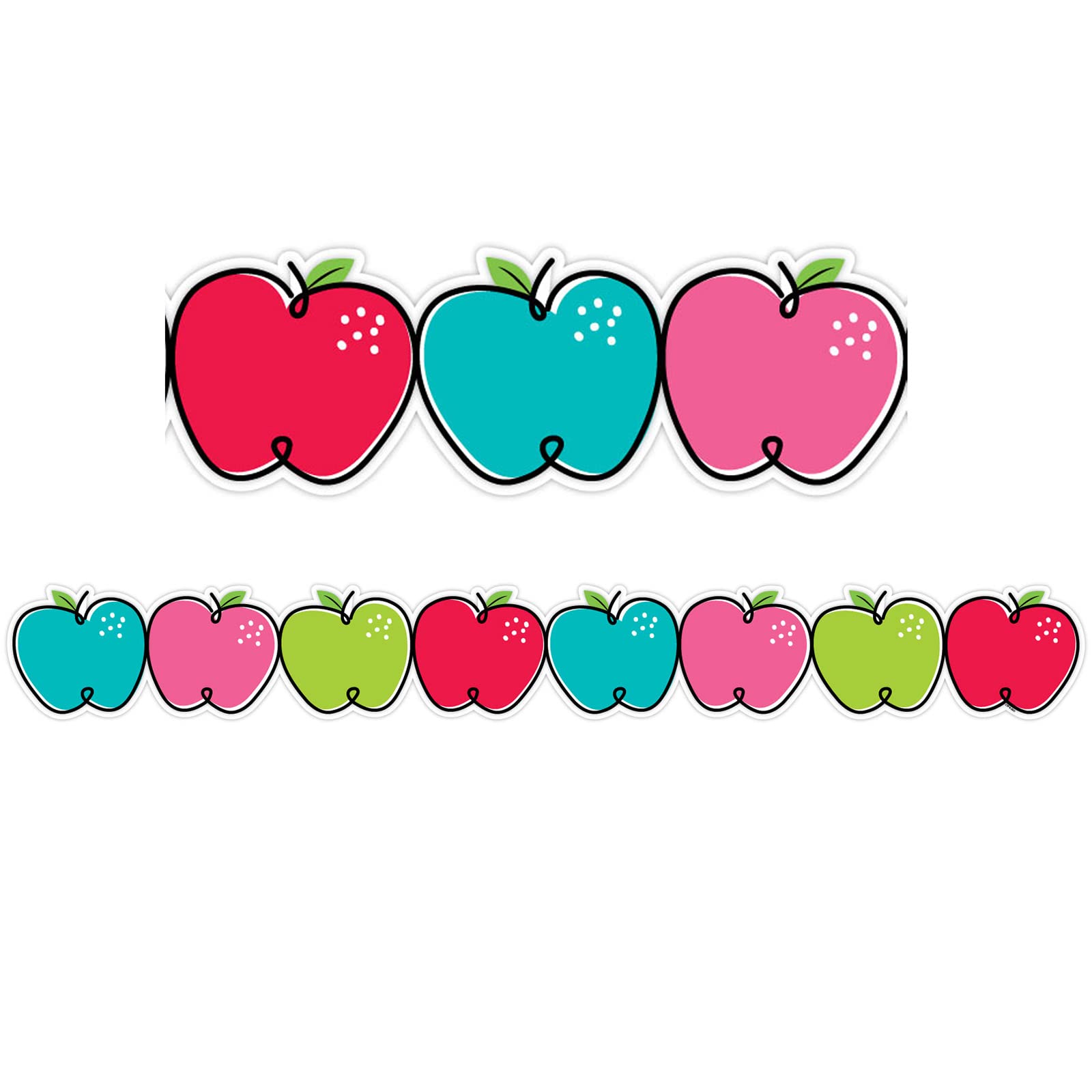 Teacher Apple Border Clipart