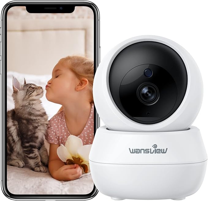 Amazon.com: wansview Pet Camera Security Camera Indoor Wireless 2K for ...