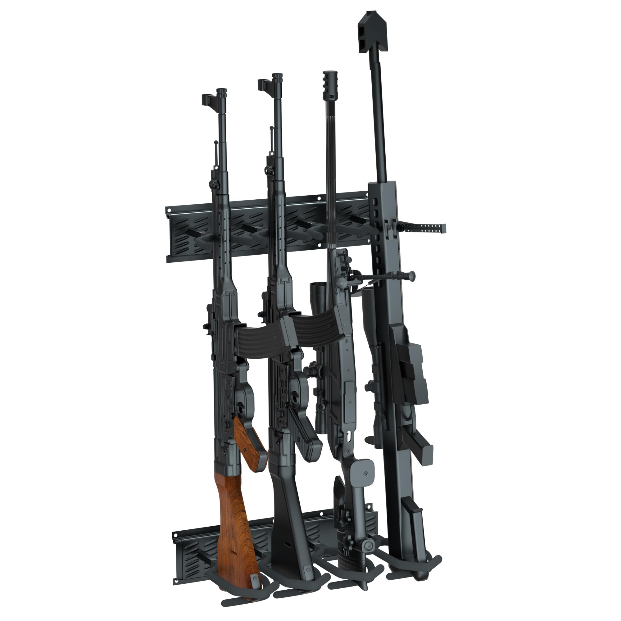 UNITEDPOWER Gun Rack Wall Mount, Metal Shotgun Rack Indoor, Adjustable ...