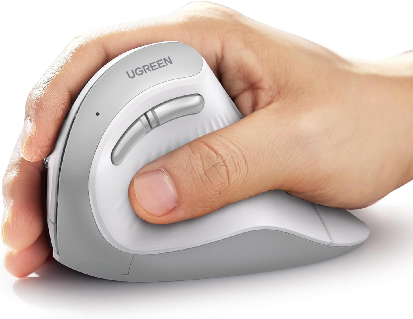 MOJO Perfect Grip Dual Mode Silent Vertical Mouse - Wireless Optical ...