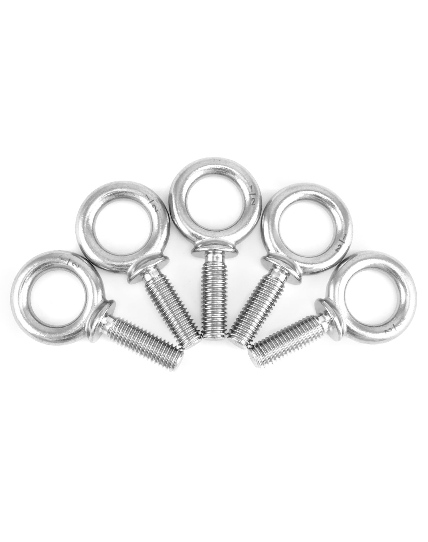 Snapklik.com : Machinery Eye Bolt, 10 Pack 1/2" -13 X 1-1/2" Marine ...