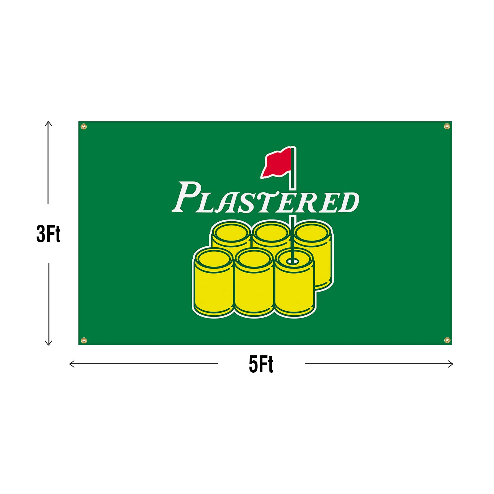 Snapklik.com : Plastered Flag 3x5 Feet Banner Funny Flags For Room