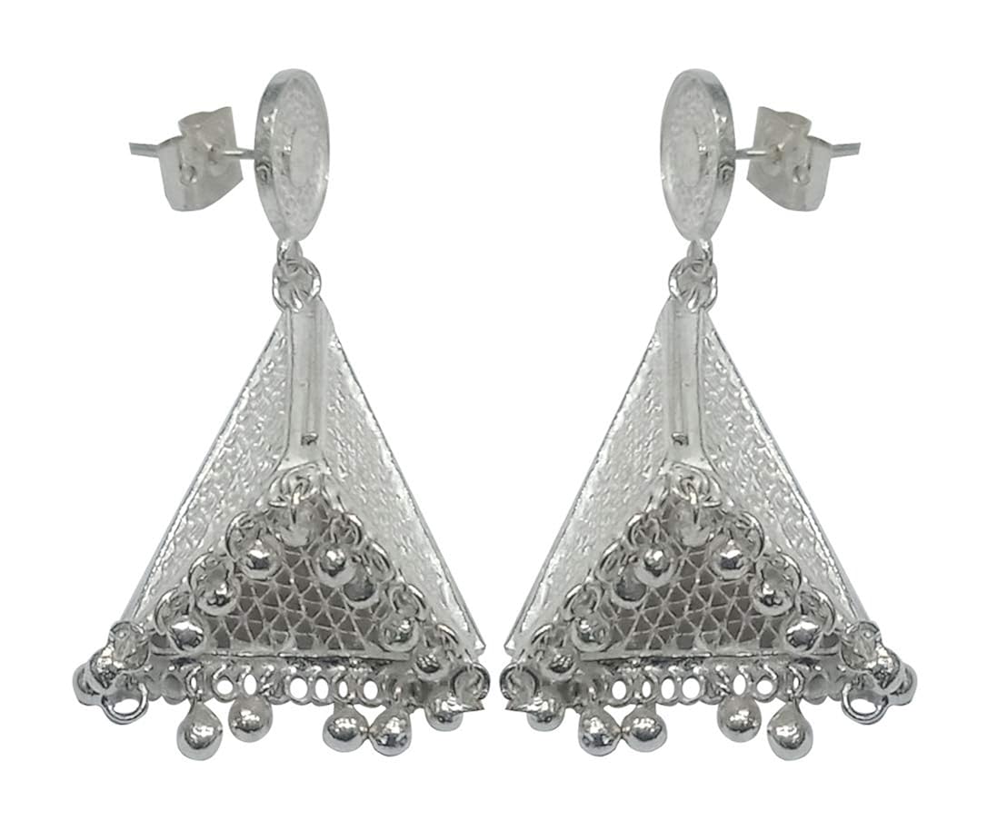 Buy Orissa Filigree Silver Dangle & Drop Earrings for Girls & Women ...