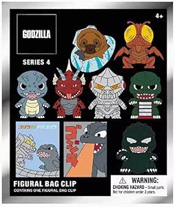Amazon.com: Godzilla Monogram Figural Bag Clip Keychain or Poster Blind ...