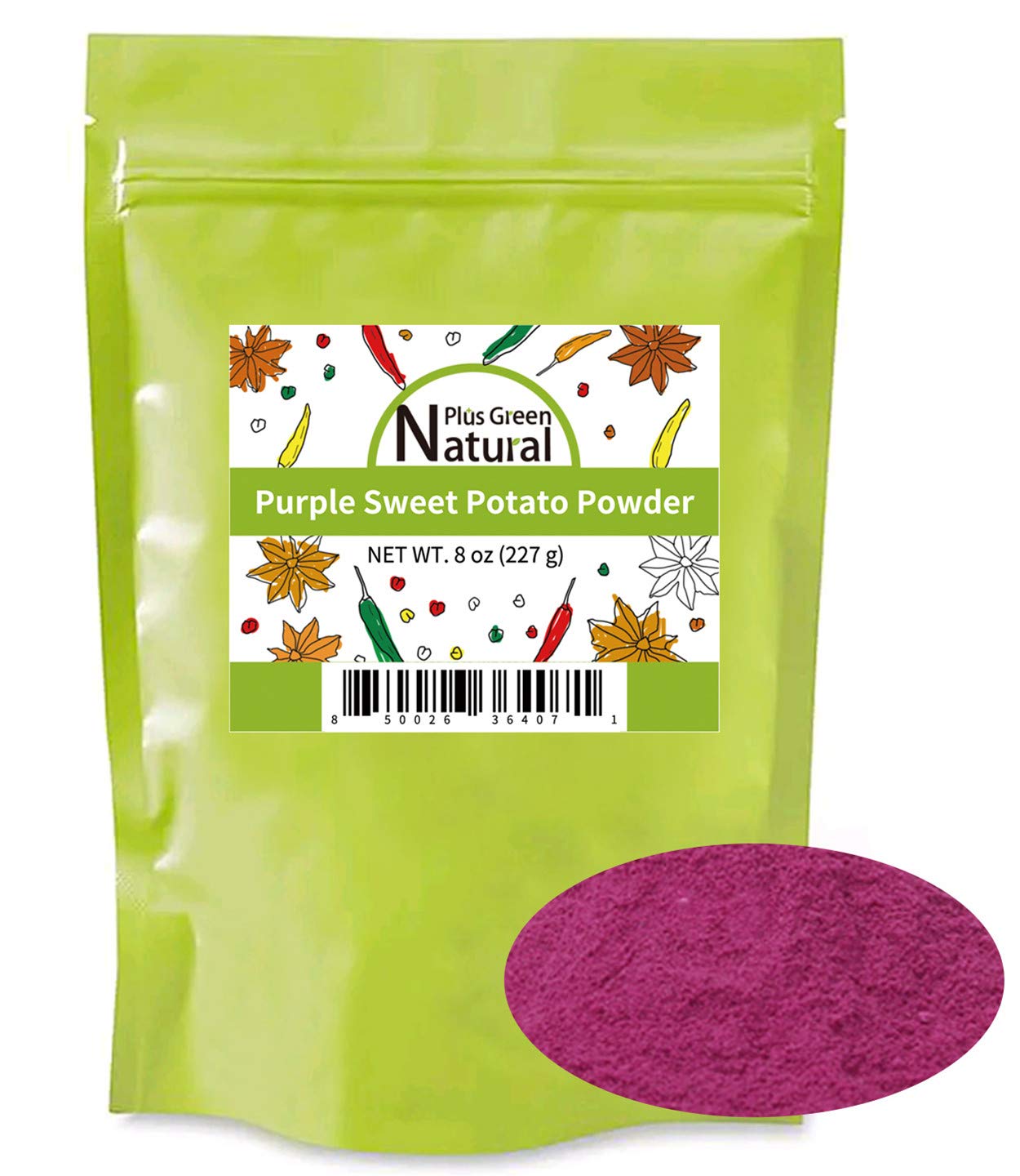Amazon.com : 100% Pure Purple Sweet Potato Powder(Purple Yam Ube) 8 ...