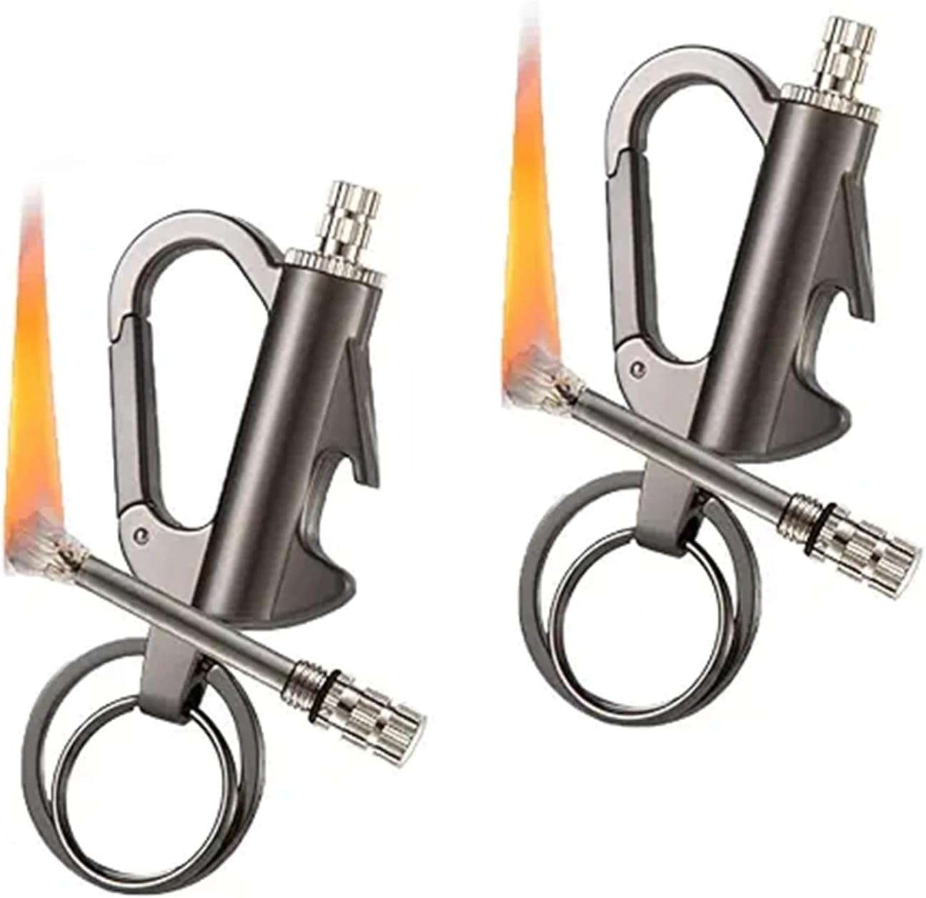 Amazon.com: 2 Pcs Metal Keychain Lighter,keychain lighter, Portable ...