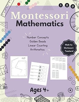 Montessori Math Workbook | Number Concepts, Golden Beads, Colored Bead ...