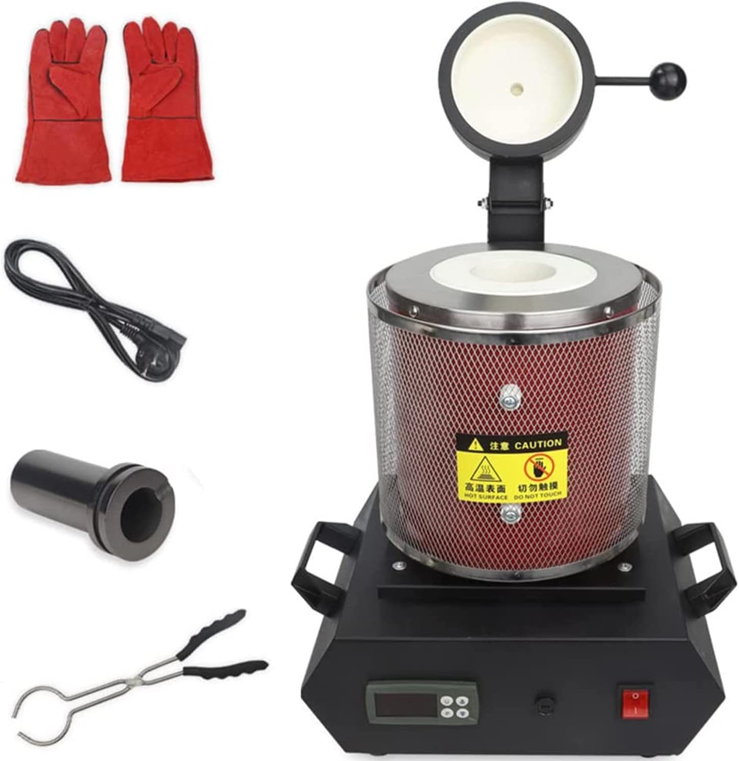 Amazon.com: Metal Melting Furnace Machine, Graphite Crucible Gold ...