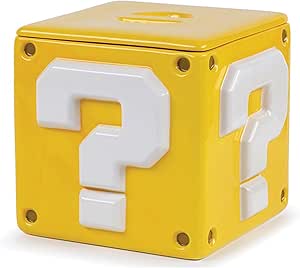 Pyramid America Super Mario Bros Question Mark Block Ceramic Storage ...
