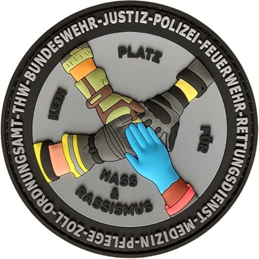 Polizeimemesshop Alle Nationen Rubber Patch - Polizei - Feuerwehr - Justiz - Rettungsdienst ...