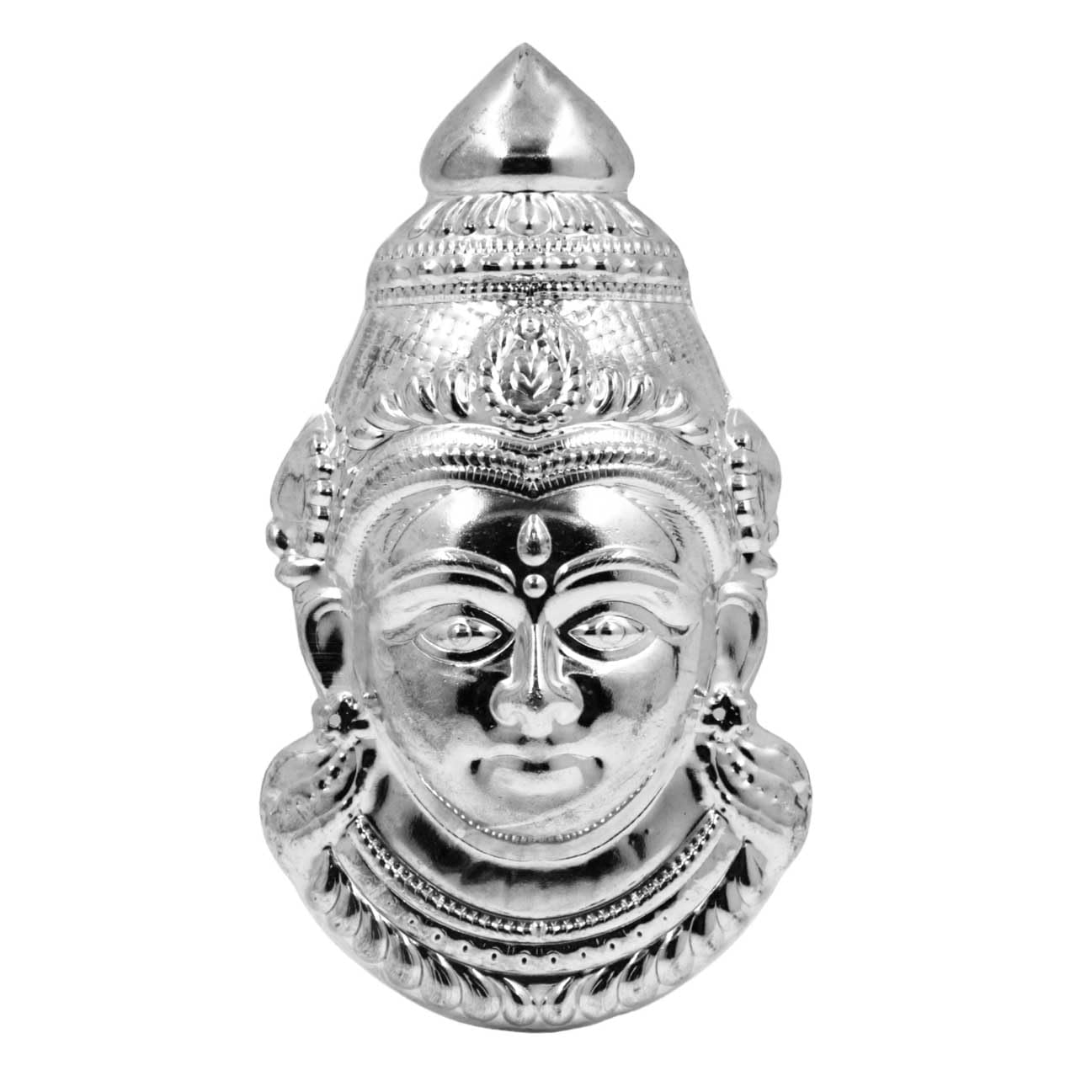 Buy Putrika Traditional Brass Silver Coated Varalakshmi Amman Face ...