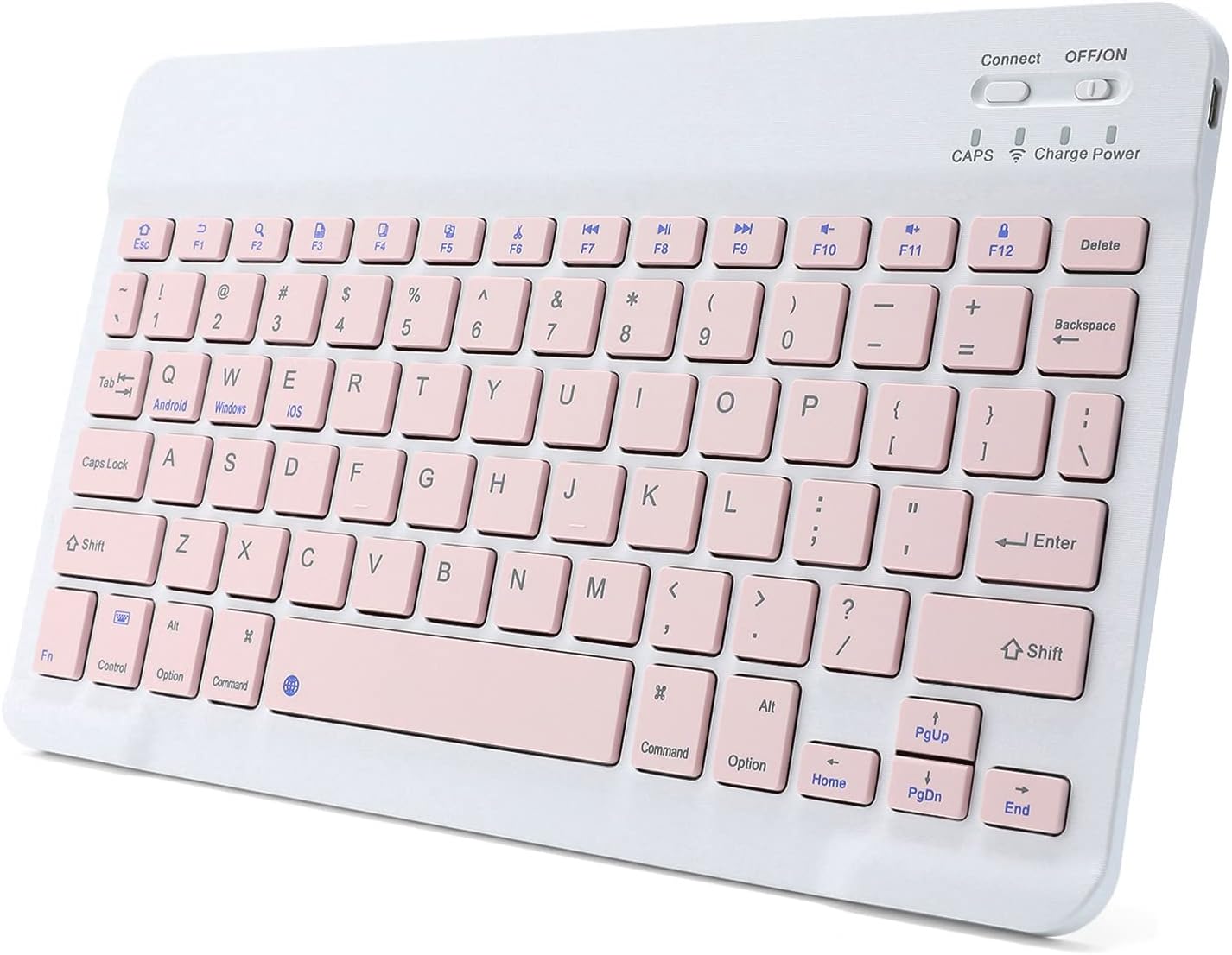 Amazon.com: Ultra-Slim Rechargeable Bluetooth Keyboard Portable Compact ...