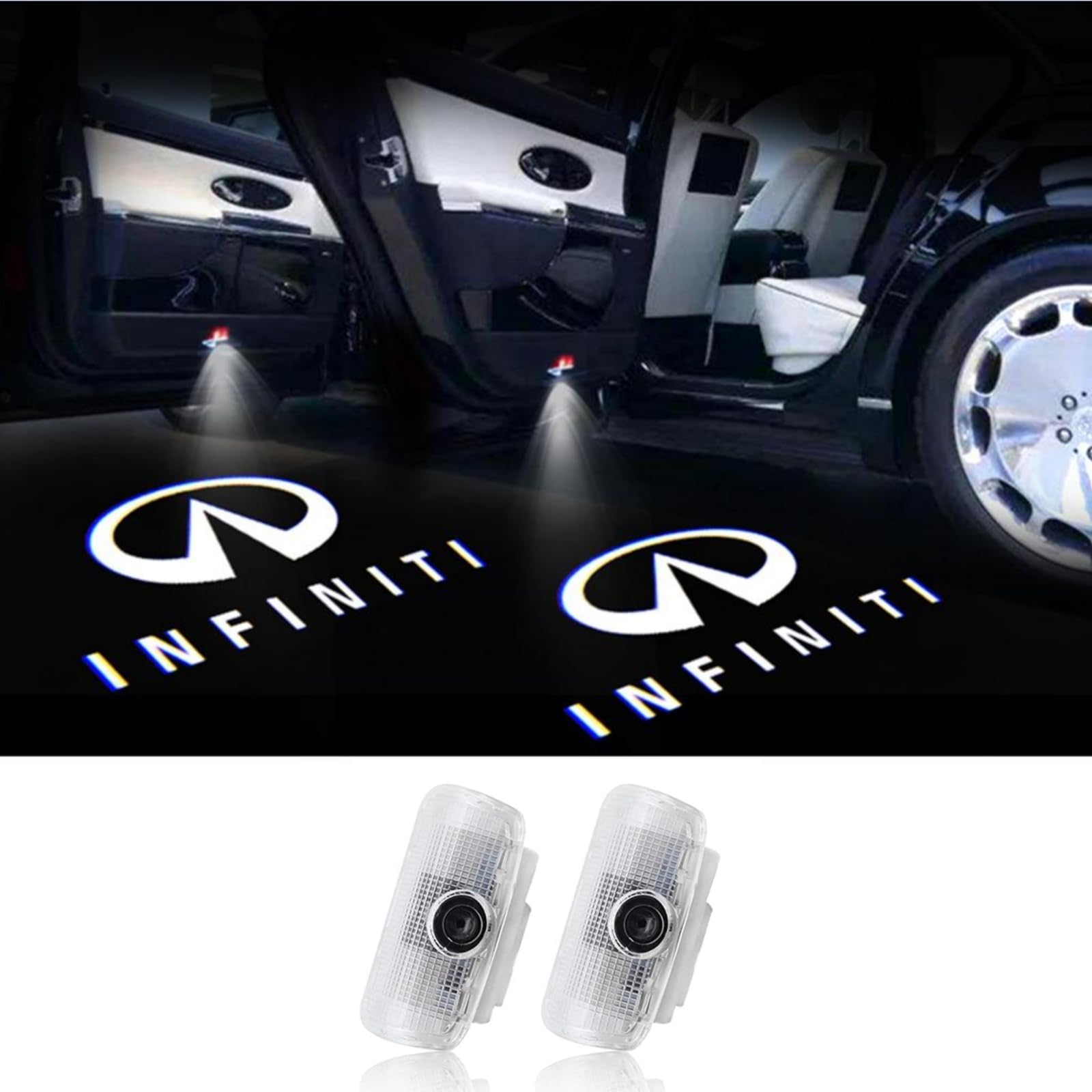 Amazon.com: 2PCS LED Car Door Logo Lights Projector Compatible with ...