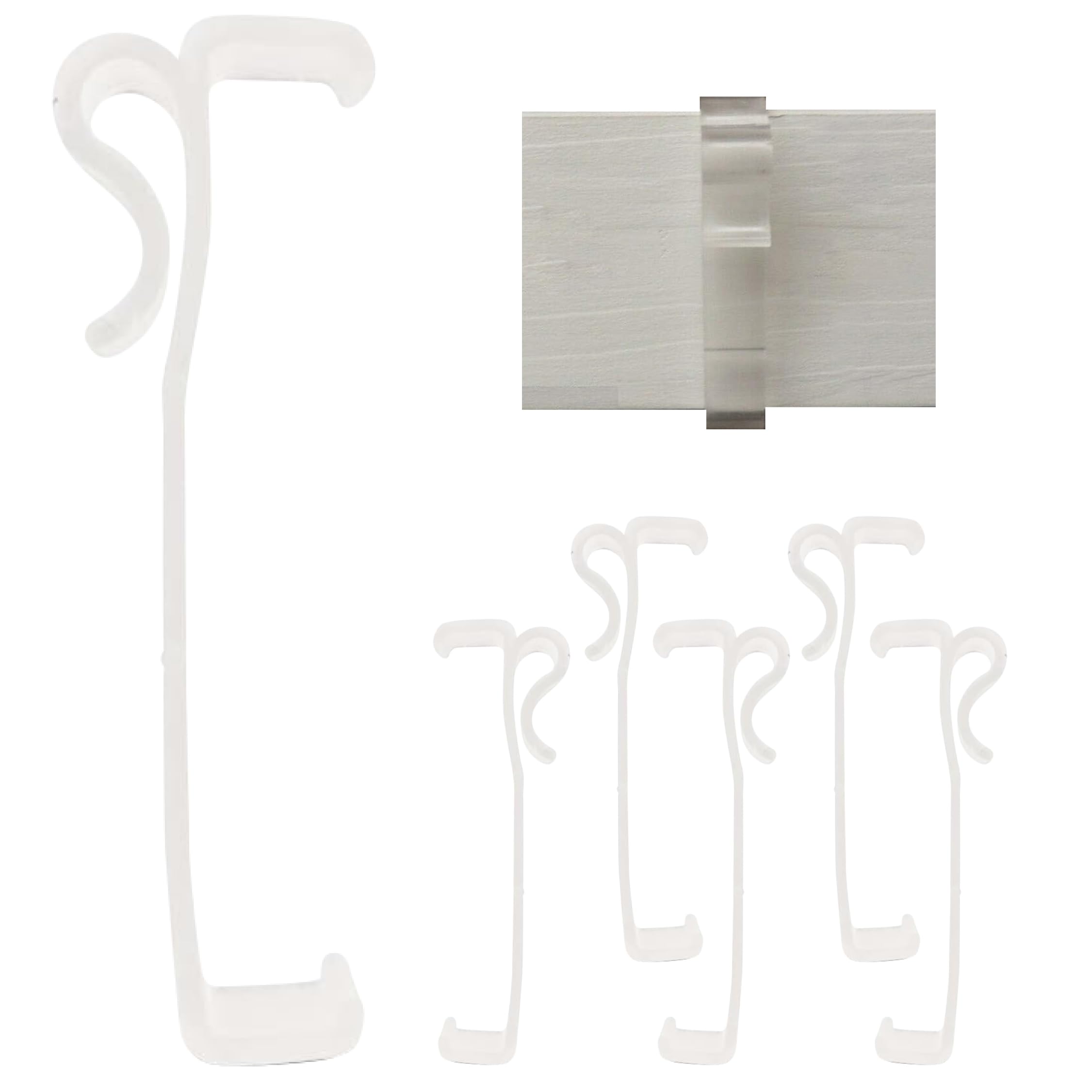 Amazon.com: Amazing Drapery Hardware 3.25 Inch Clear Valance Clips for ...