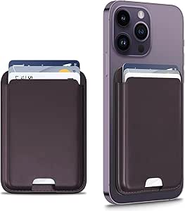 Amazon.com: EDC Leather Wallet for Apple MagSafe, MagSafe Wallet Compatible with iPhone 15 ...