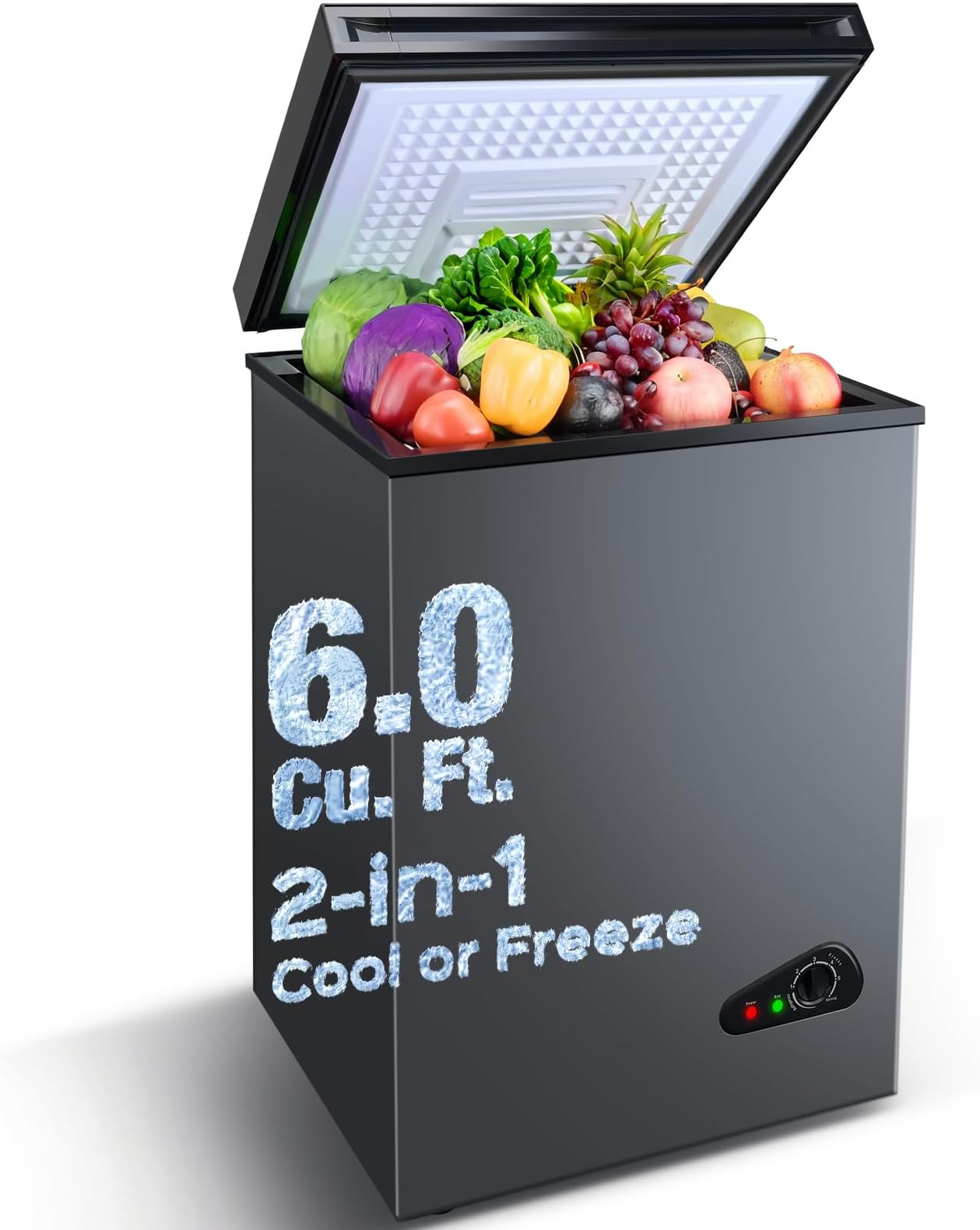 Amazon.com: Anypro Chest Freezer 6.0 Cu.Ft, FreeStanding Top Door ...