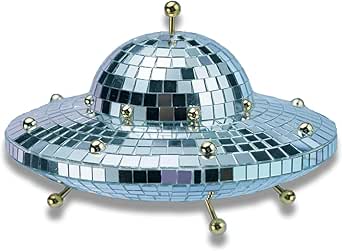 WELOHIGT Disco Ball,Disco UFO,Disco Flying Saucer,Flying Saucer Mirror ...