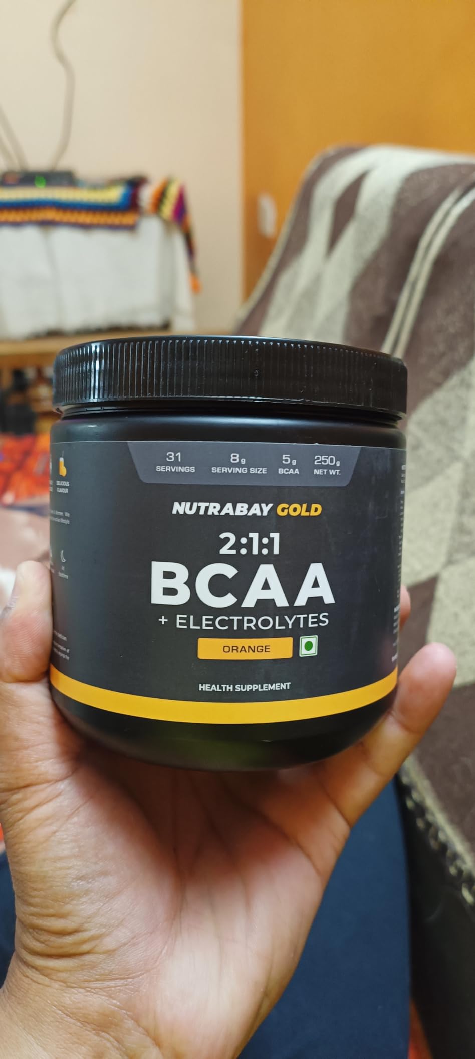 Nutrabay Gold BCAA 2:1:1 with Electrolytes - 5g Vegan BCAAs, Pre/Post ...