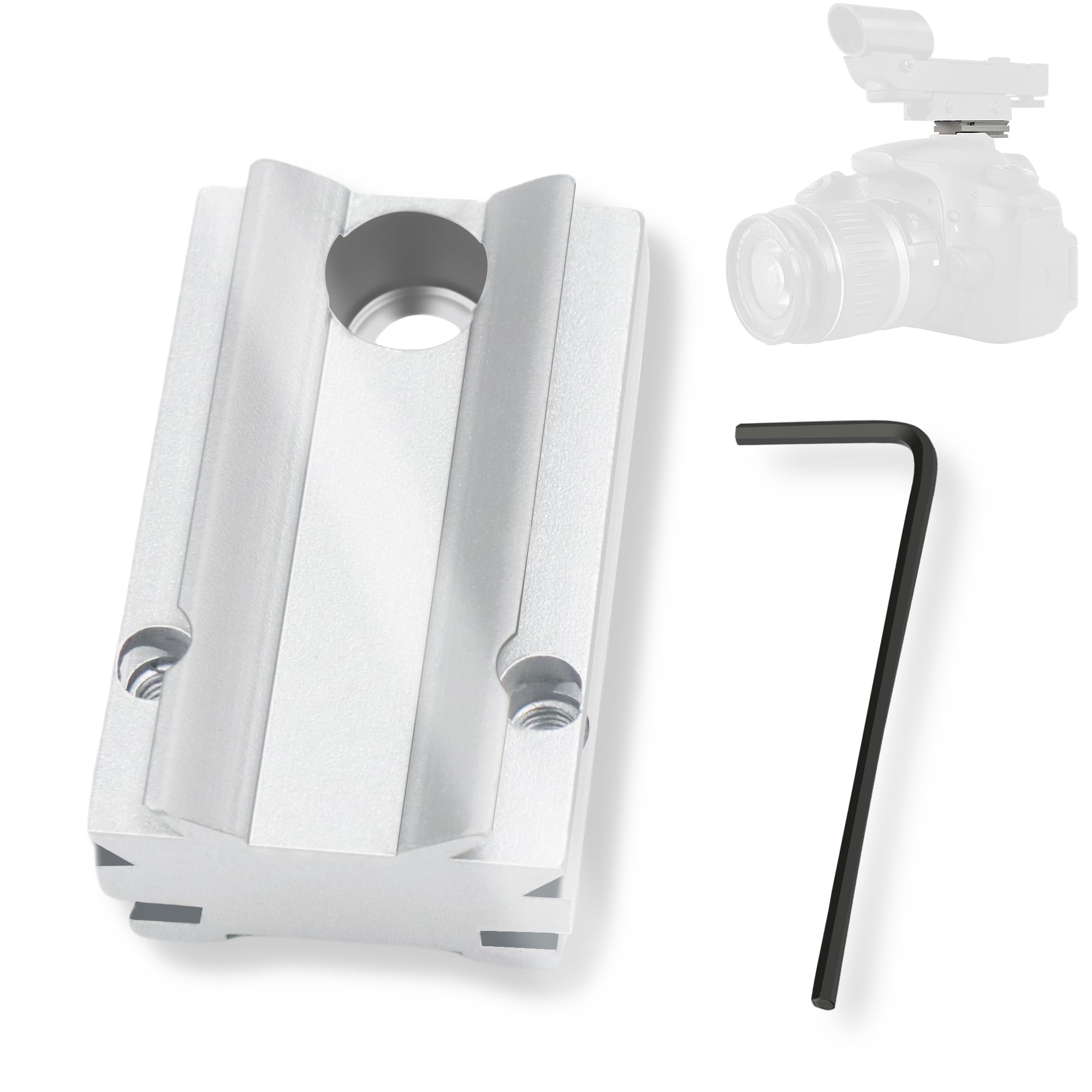 Amazon.com : Astromania Silver Plate for The Flash Shoe of DSLR Cameras ...