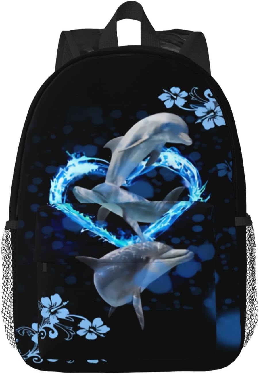 Amazon.com: Rmqsyhfz Cute Dolphin Backpack for Women Men Travel ...